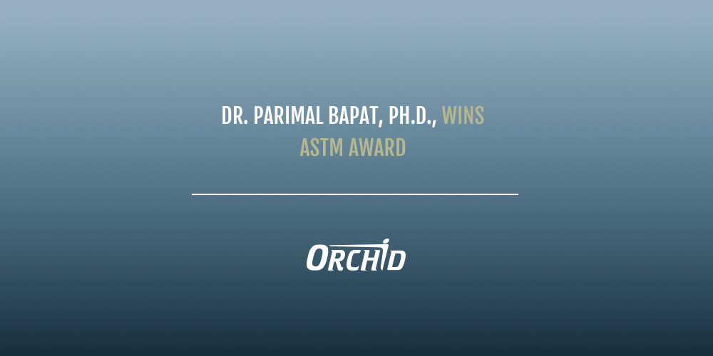 Dr. Parimal Bapat, Ph.D., Wins ASTM Award